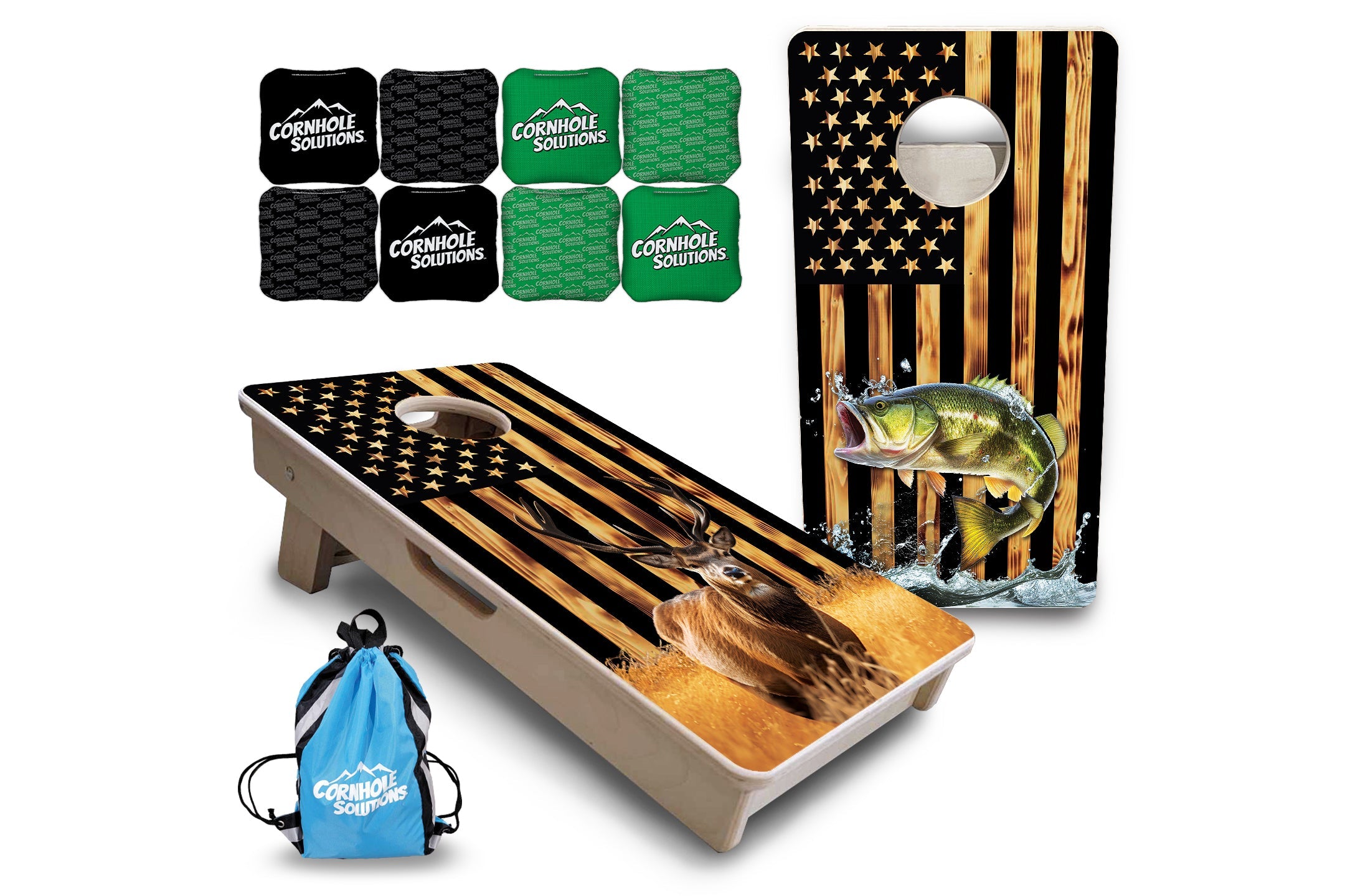 Mini Cornhole Boards - Colorful Deer & Fish – Everest Cornhole